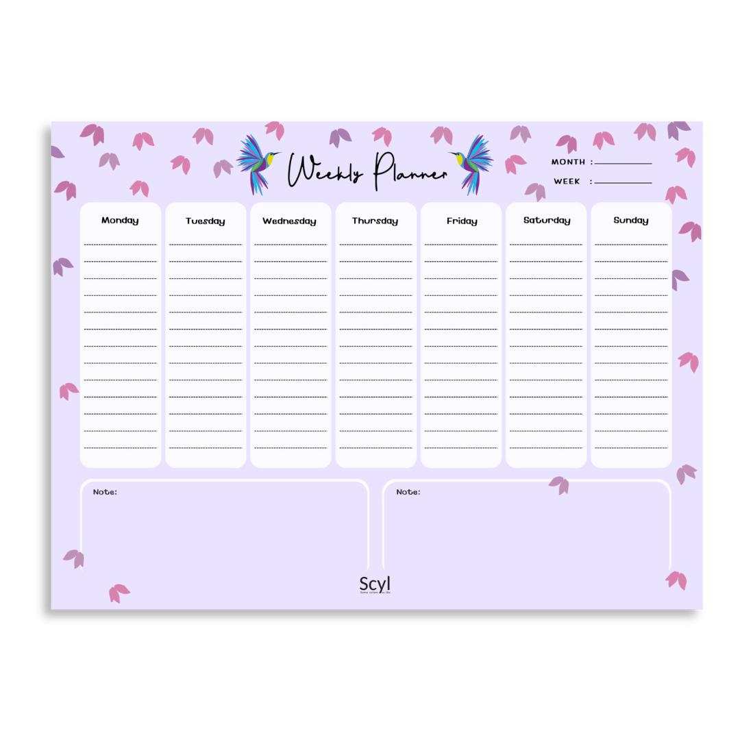 Free and Happy Weekly Planner – SCYL